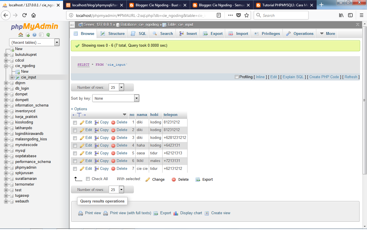 Tutorial 5 Phpmysqli Cara Hapus Data Cie Ngoding