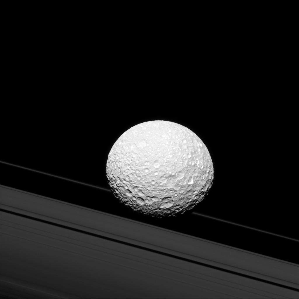 Saturn's moon Mimas | Earth Blog