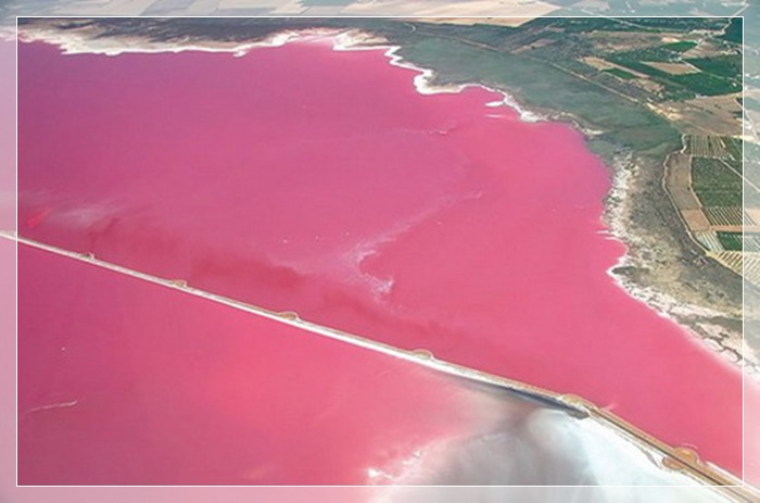 grafika-gify-kartki: Jezioro Różowe - Lake Pink - Szmaragdowe ...