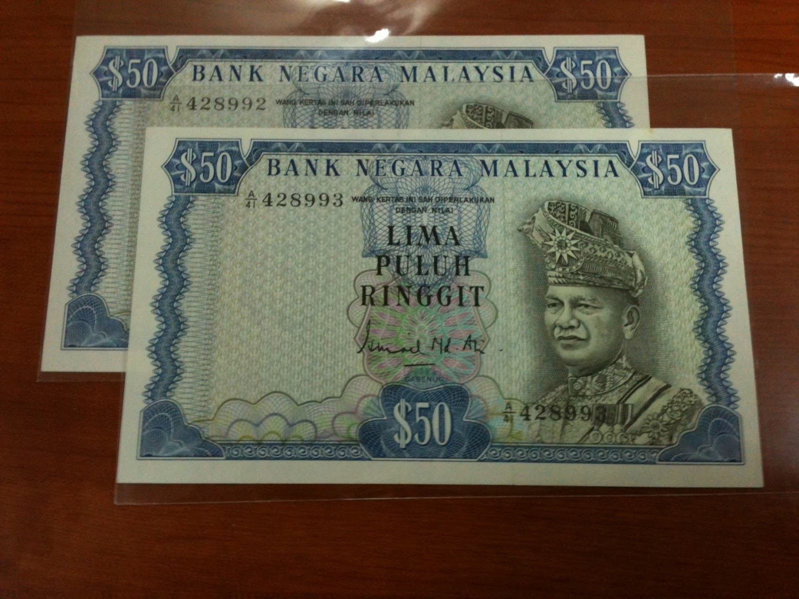 711CollectionStore: RM50 2nd Series Malaysia Banknote UNC Running