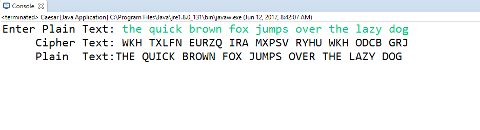 Caesar Cipher - PROGRAMMING