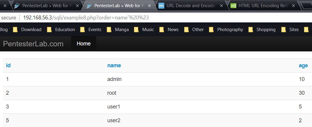 SQL Injection - [PentesterLab] Web for Pentester