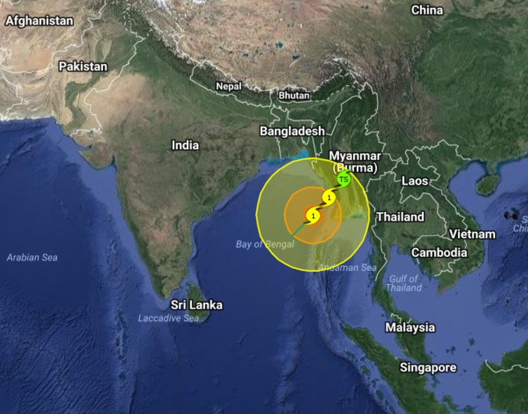 The Big Wobble : Tropical Cyclone 1B Forms in Bay of Bengal
