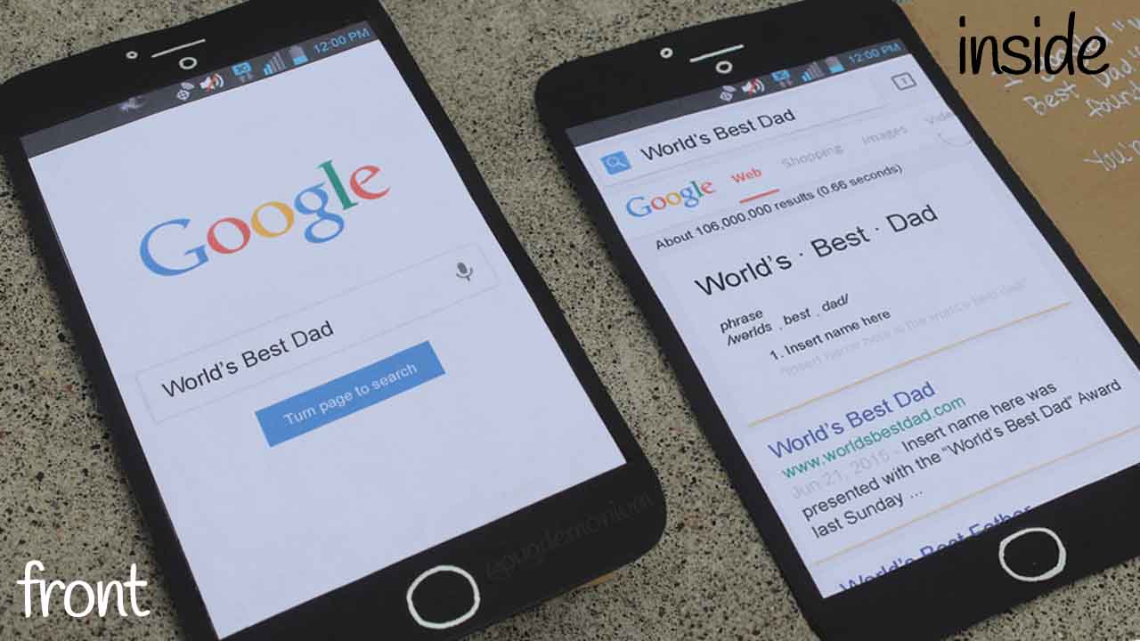 Pugdemonium: Father's Day Card - Google Search Themed + Free Printables