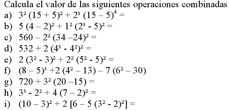 Matemáticas en el IES Virgen de Soterraño: Repaso de operaciones ...