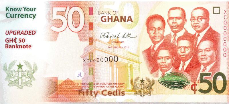 Campus-Nuuz, Fresh News On Campus: NEW 50 GHANA CEDI-NOTE OUTDOORED