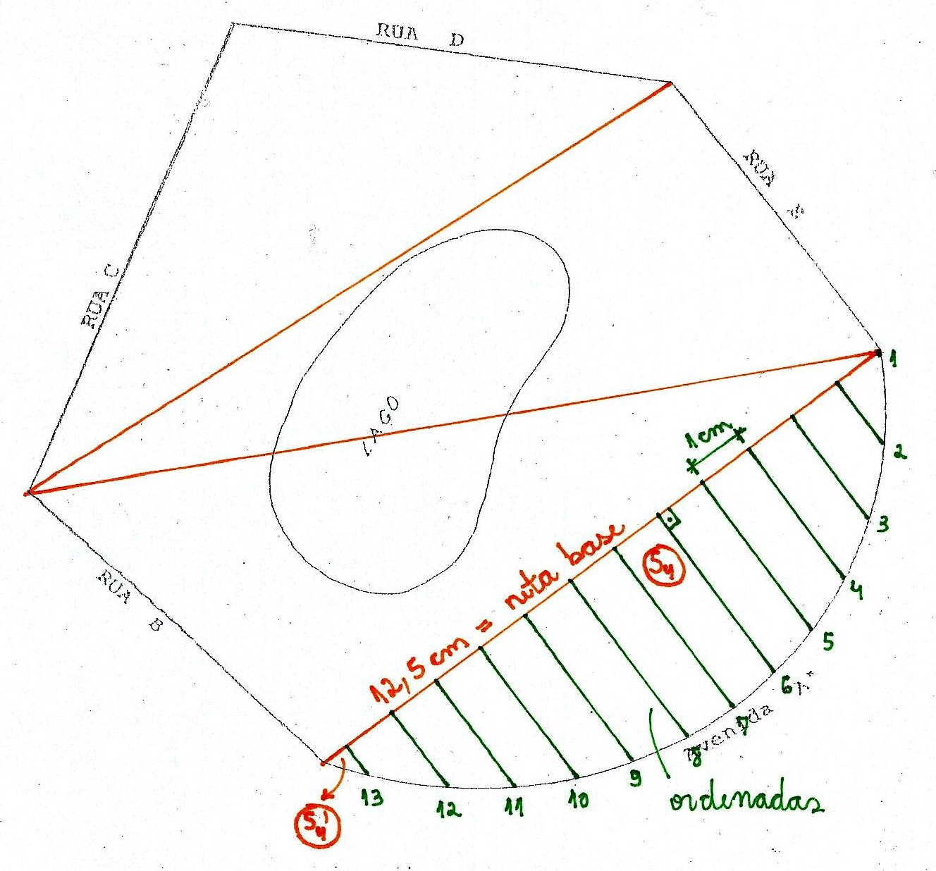 TOPOGRAFIA FUMEC : Cálculo de Área