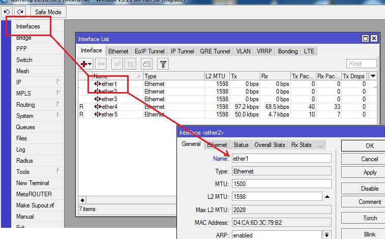Mikrotik: Configuracion