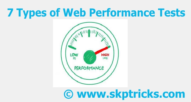 7 Types of Web Performance Tests | SKPTRICKS
