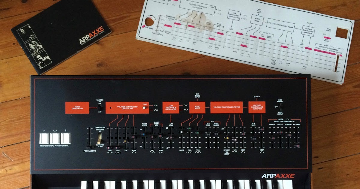 MATRIXSYNTH: ARP AXXE Analog Synthesizer + ORIGINAL MANUAL + PATCH CHARTS