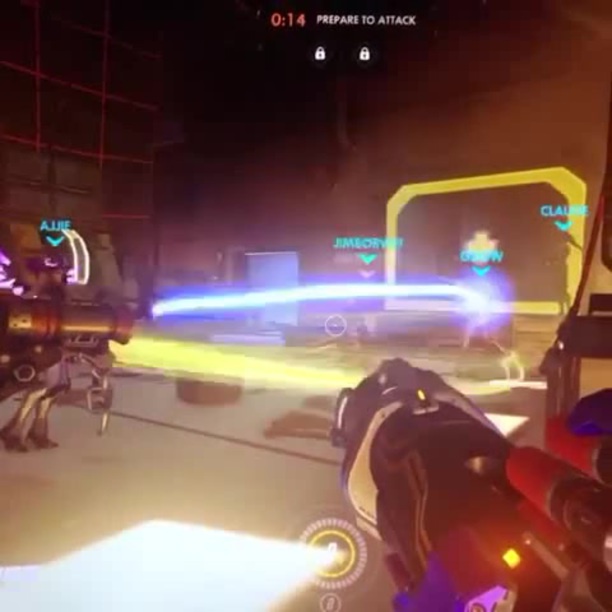 I got into a game and these mercys were playing jump rope #overwatch ...