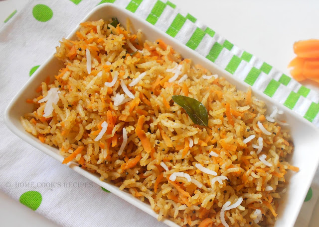 Carrot rice | Home Cooks Recipe