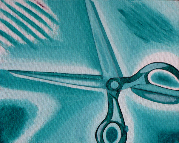 Art At Woodstock: Drawing and Painting: Scissor Paintings in Oil