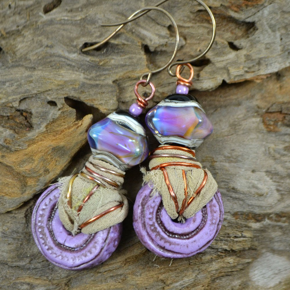 Kristi Bowman Design: Wrapped Disc Earring Tutorial