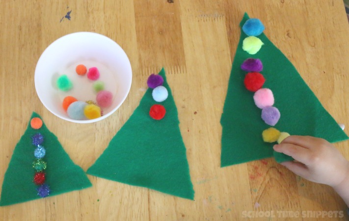 Easy Size Sorting Christmas Tray for Toddlers and Preschoolers | School ...