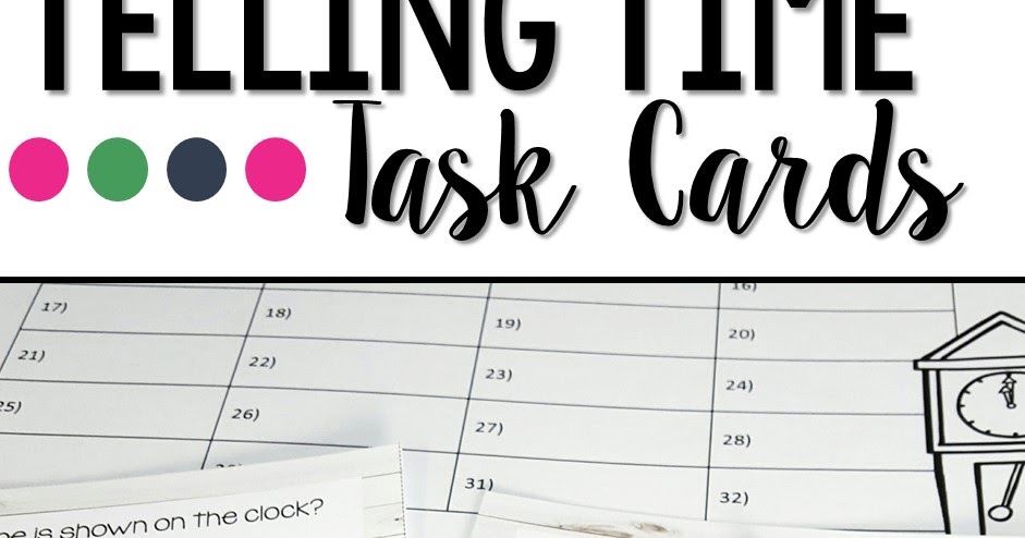 Telling Time Task Cards | Sara J Creations