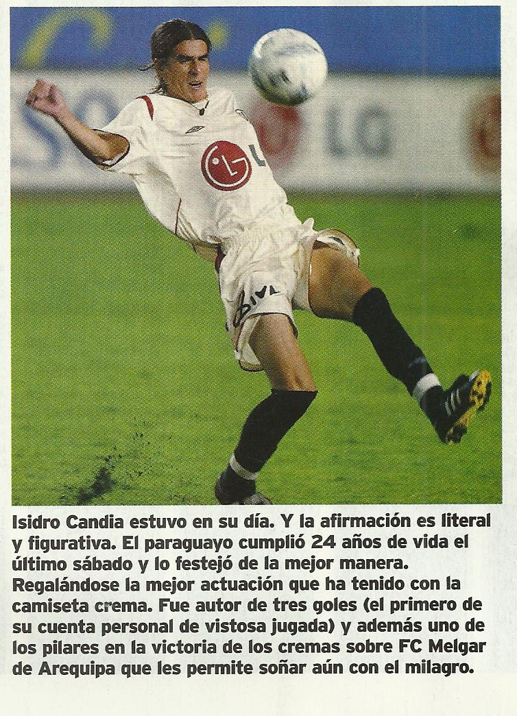 Historia Crema Reciente: 179. Isidro Ramón Candia