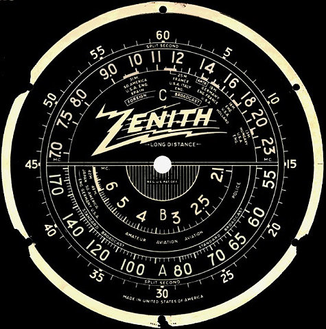 Ghosts Of The Great Highway: 10 Fine Examples. Vintage Radio Dials.