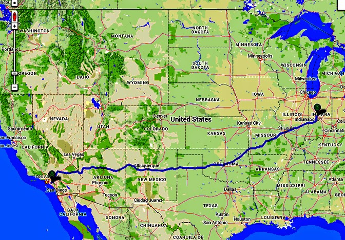 Mileage Map Usa Canada Mexico Distances Driving Time Travel - United ...