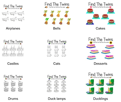 Matching pairs printables