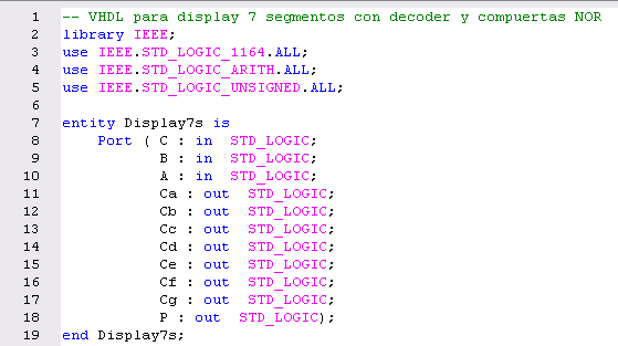 Microelectronica Profe Chucho Display De 7 Segmentos Con