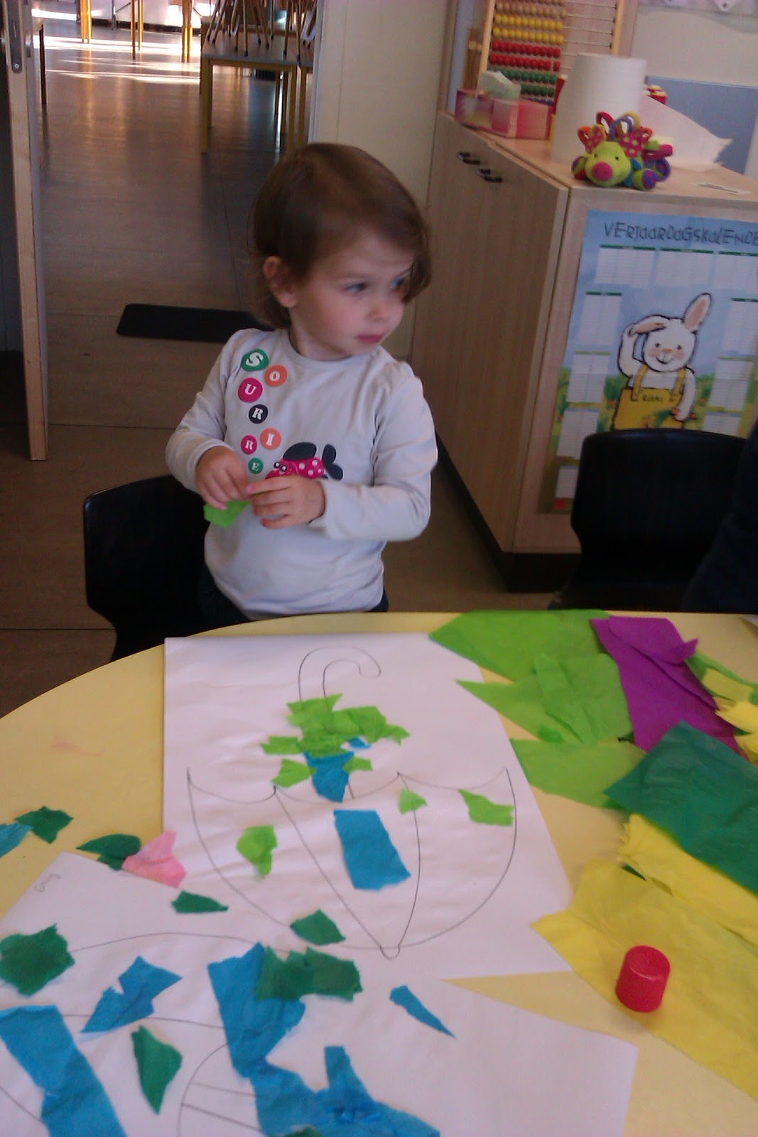 Freinet on the MOVE - Blog oudste kleuters: scheuren en plakken