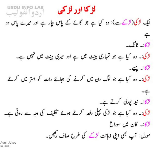 Urdu Ganday Jokes for All Ages - URDUINFOLAB.COM