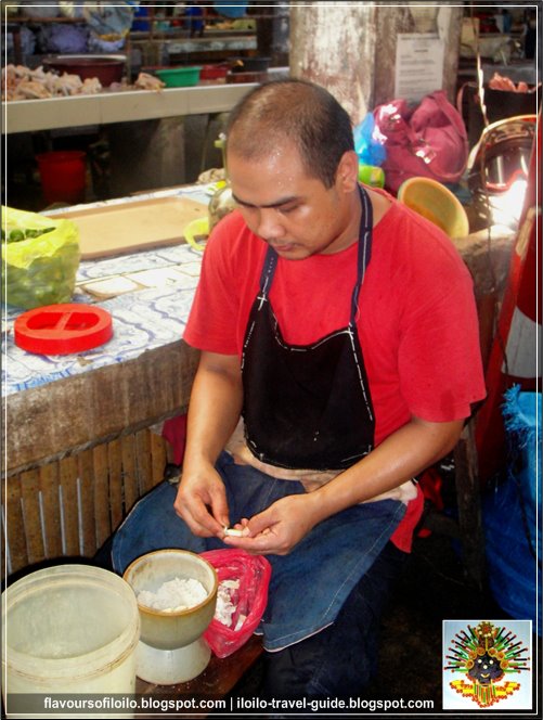 JR Rawit's native litsong manok at the Iloilo Central Market