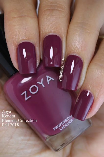 Grape Fizz Nails: Zoya Element Collection, Fall 2018