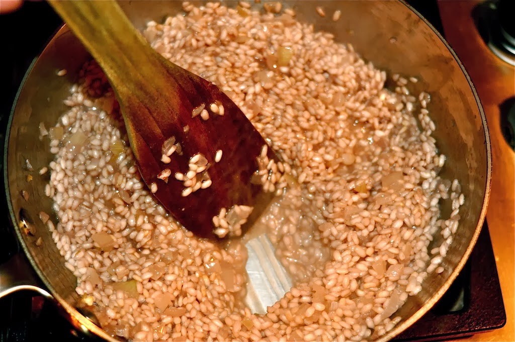 Mister Meatball: Risotto with red wine