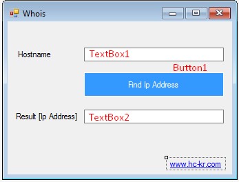 VB.NET WHOIS - Create Simple IP Address Finder | KODE AJAIB