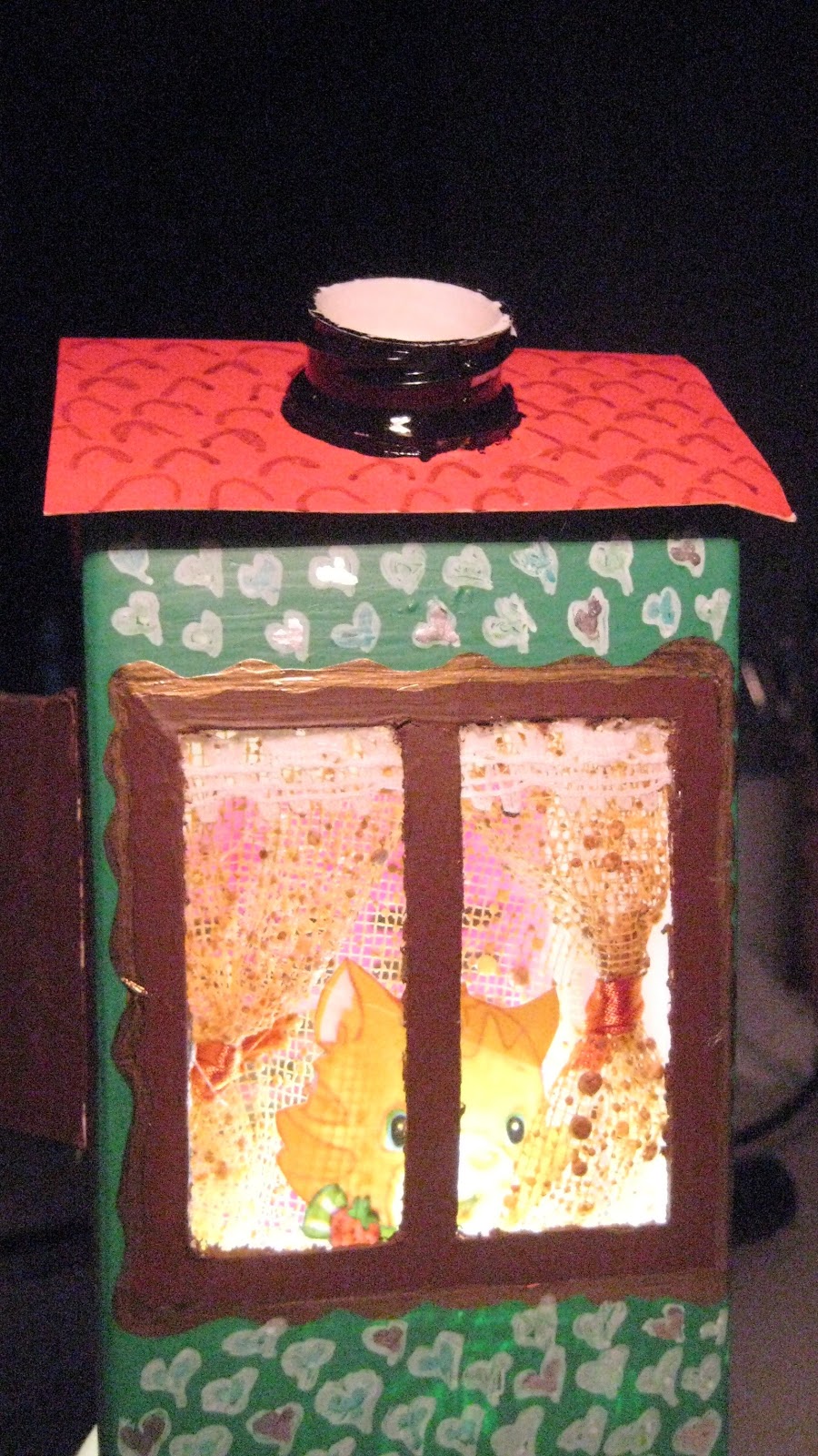 punkartkaietsi: Milk carton into baby night lantern