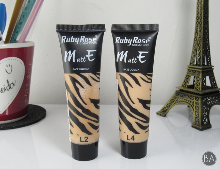 Base Matte Ruby Rose L4 / Nova Fórmula - O que achei - Blog Belle Almeida