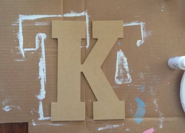 The Blush Blonde: D.I.Y. Faded Glitter Letters