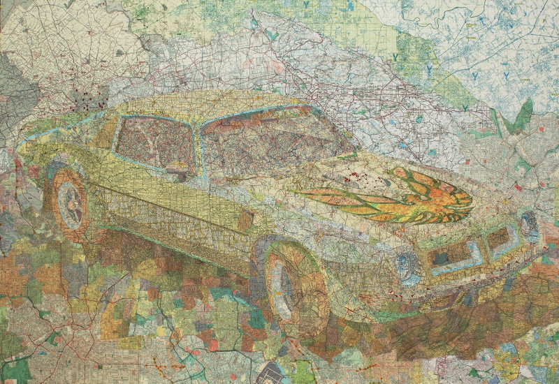 Simply Creative: Map Collages by Matthew Cusick