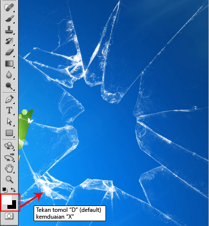 Membuat efek kaca pecah di Photoshop - Getek C2