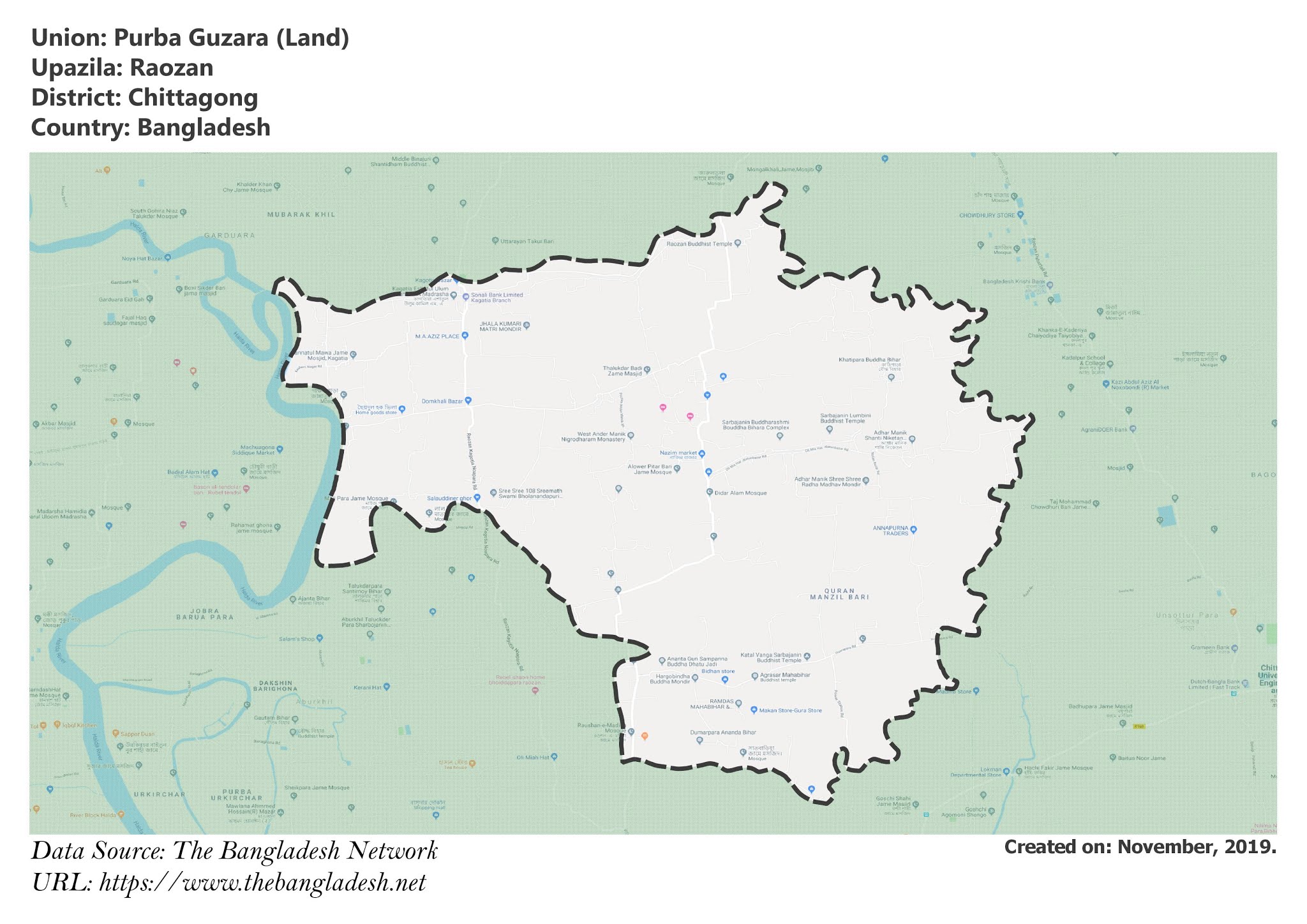 Purba Guzara Union, Chittagong