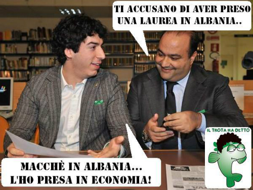 Il Trota ha detto... (vignette)