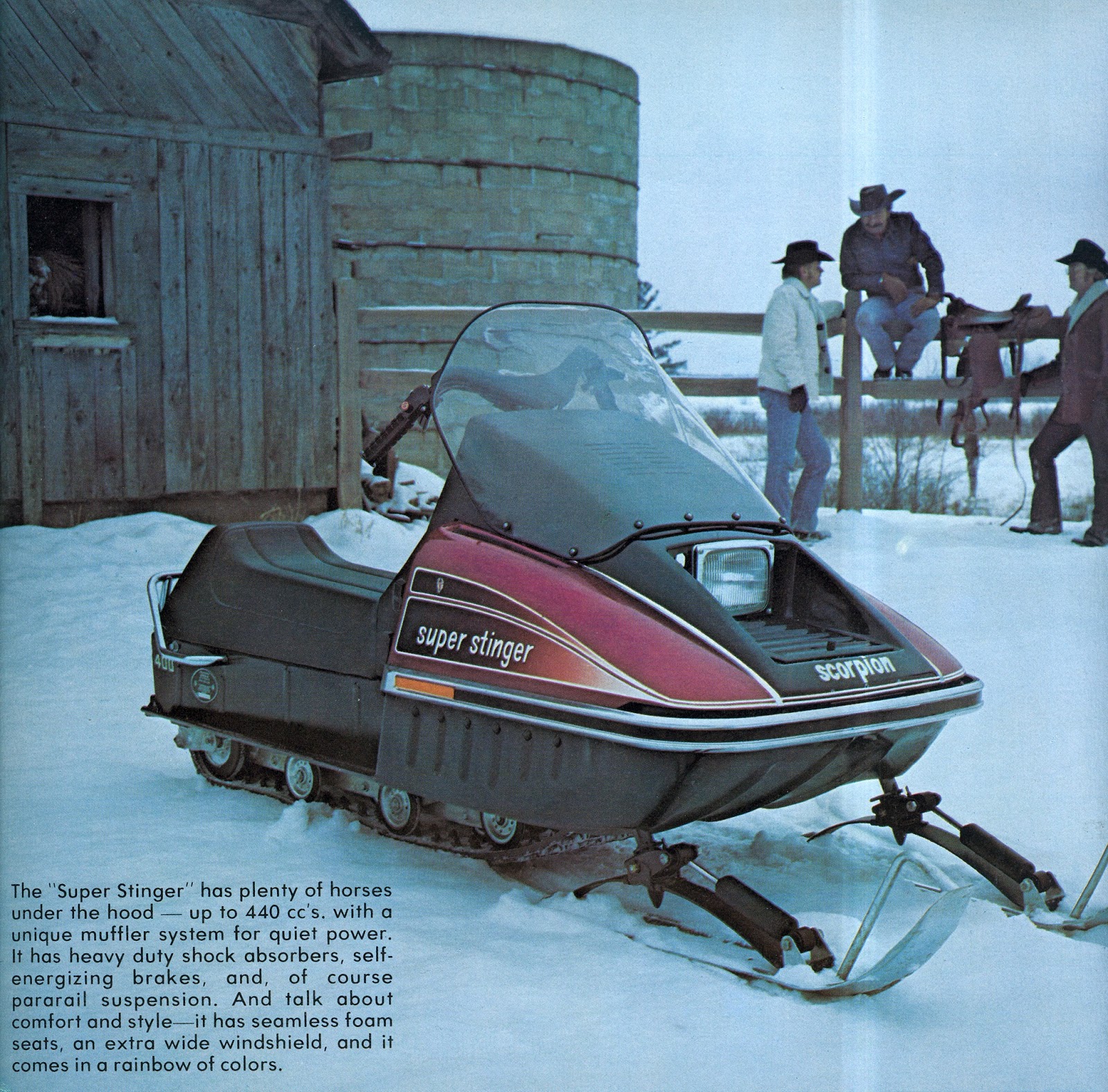 CLASSIC SNOWMOBILES OF THE PAST: 1975 SCORPION SUPER STINGER SNOWMOBILE