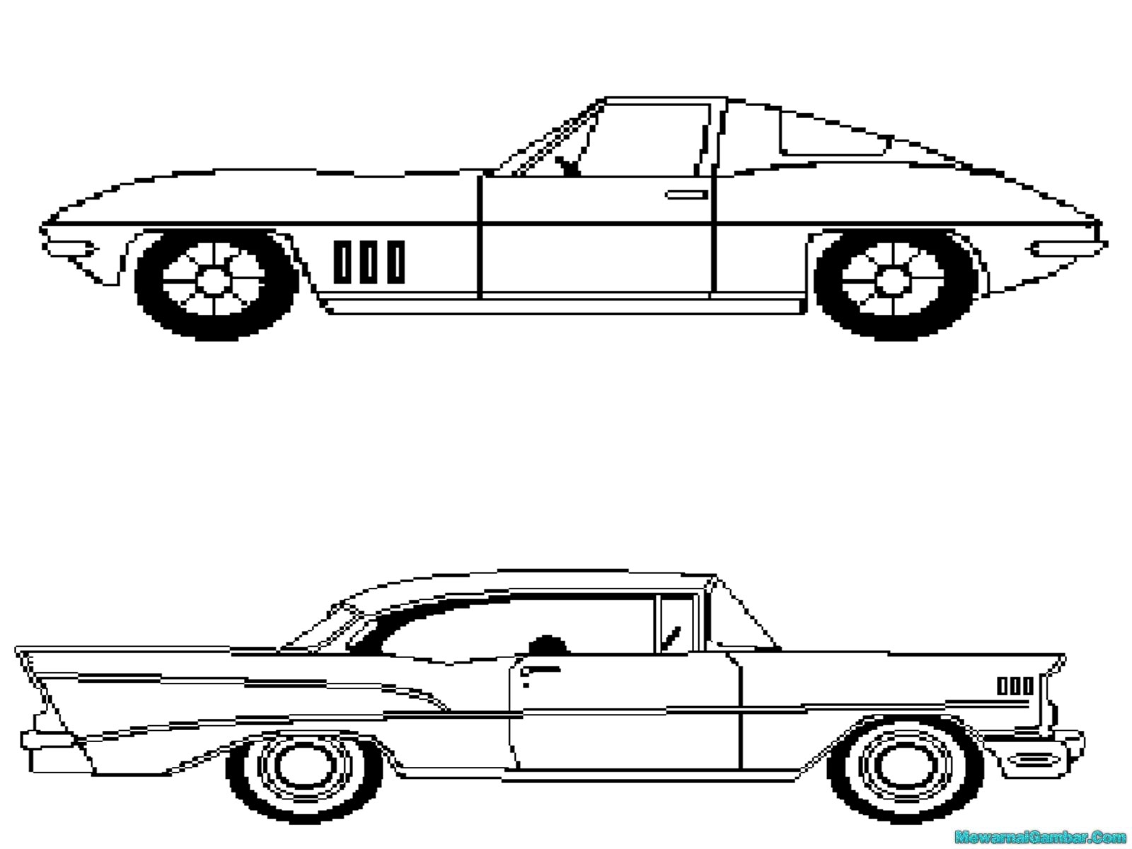 Belajar Mewarnai Gambar Mobil | Mewarnai Gambar