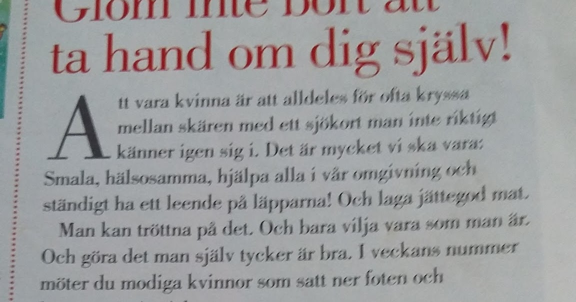 När kroppen kraschar: Glöm inte bort att ta hand om dig själv!