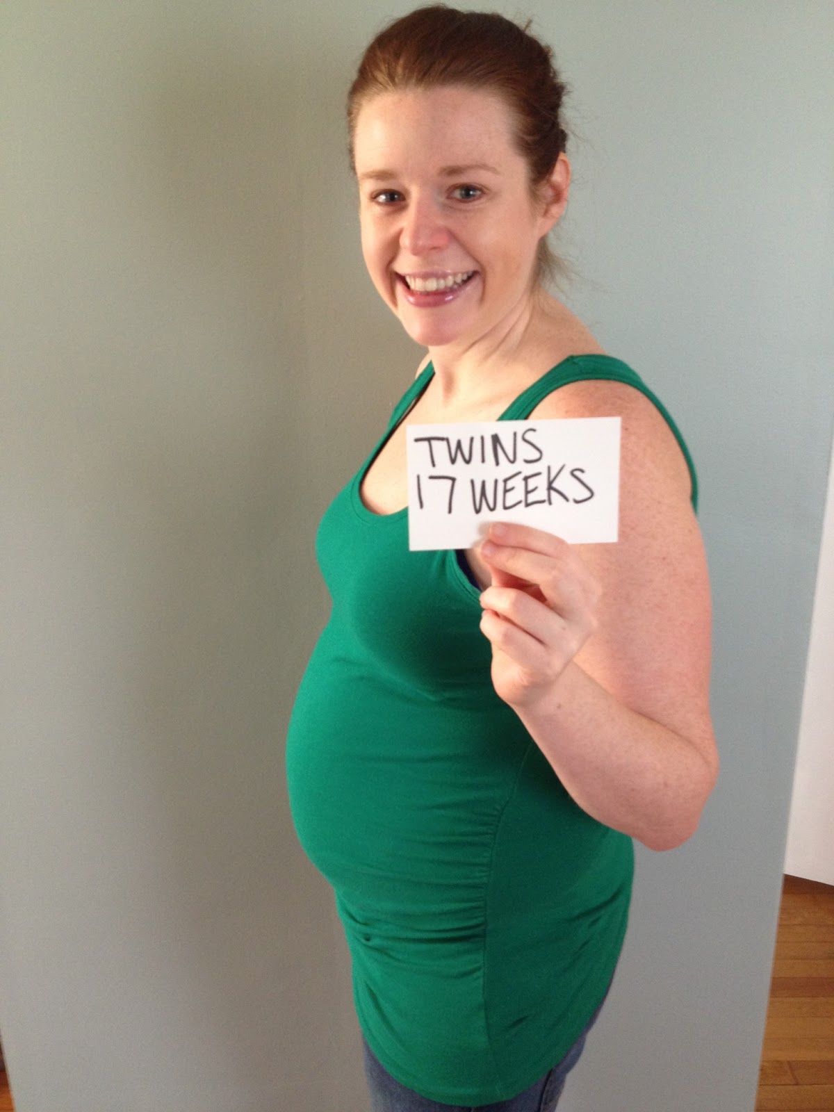 Twin Parenting: 17 week twin belly