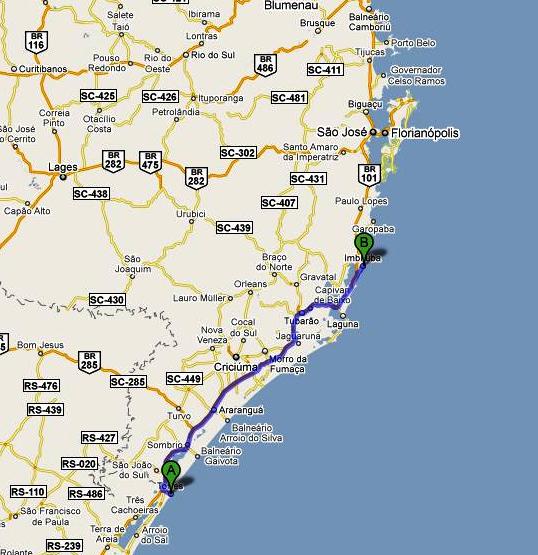 El Athos de la bicicleta: Aqui en Imbituba (Santa Catarina - Brasil)