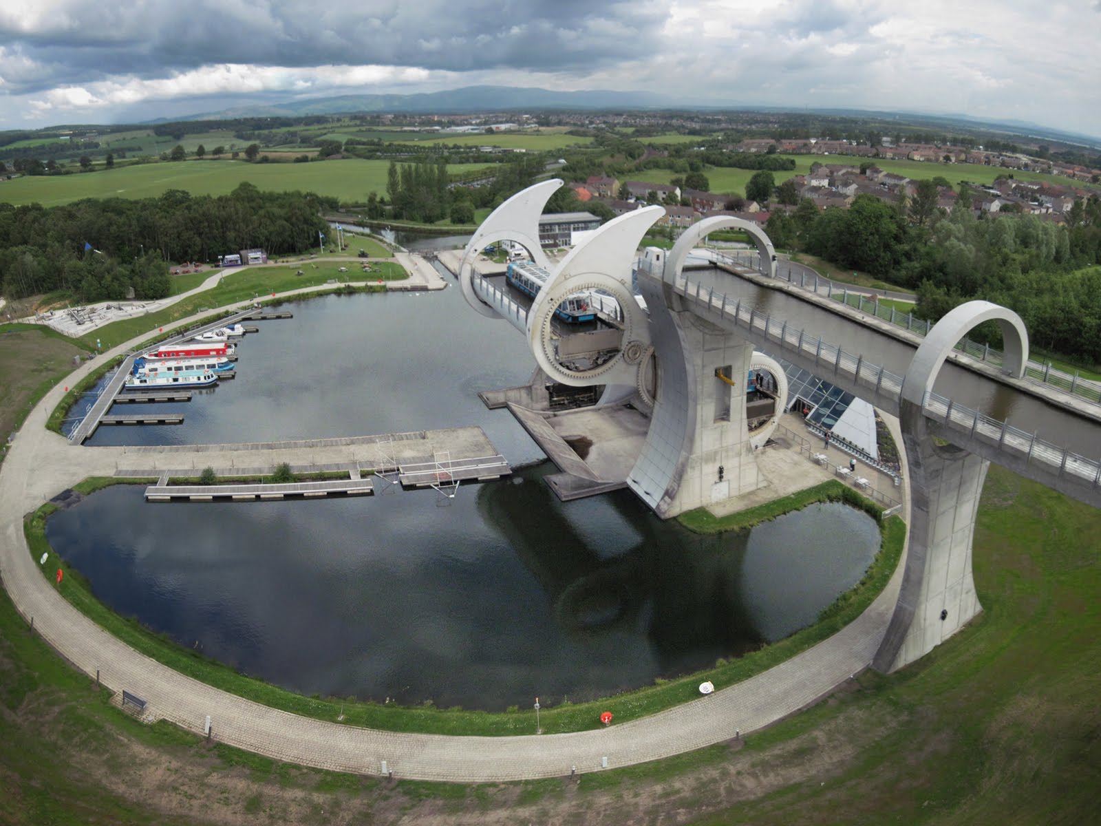 My Aerial Photography Blog Has Moved...: The Falkirk Wheel