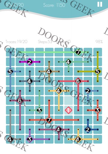 Logic Traces 10x10 Level 20 ~ Doors Geek