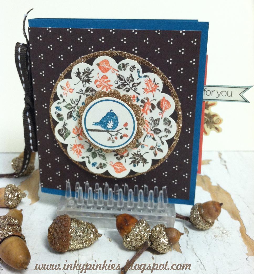 InkyPinkies: Mini Tea Bag Holders - Fall, Friendship Themes