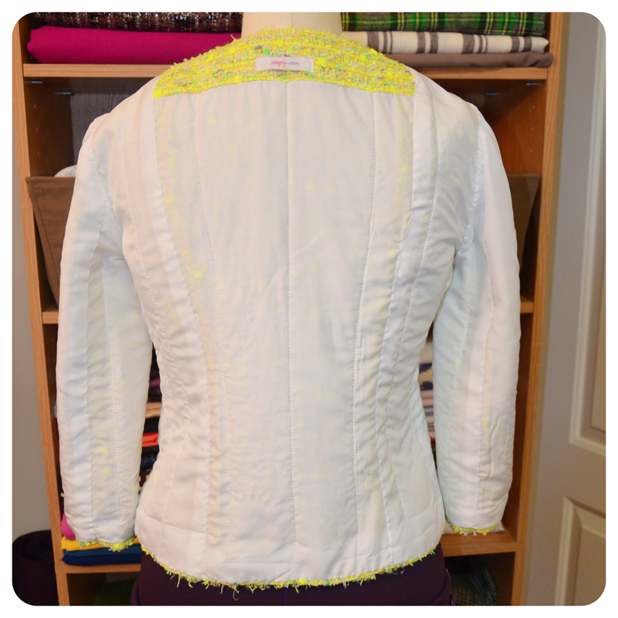 DIY Hand Sewn Chanel Inspired Jacket + Pattern Review V7975 |Fashion ...