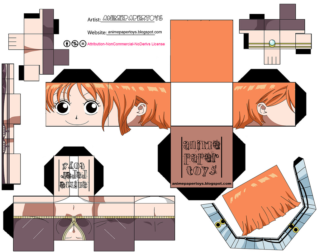 Adel's Book: Cube Paper Craft Anime One Piece