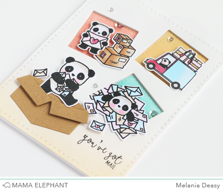 Mama Elephant Stamp Highlights Incoming Mail