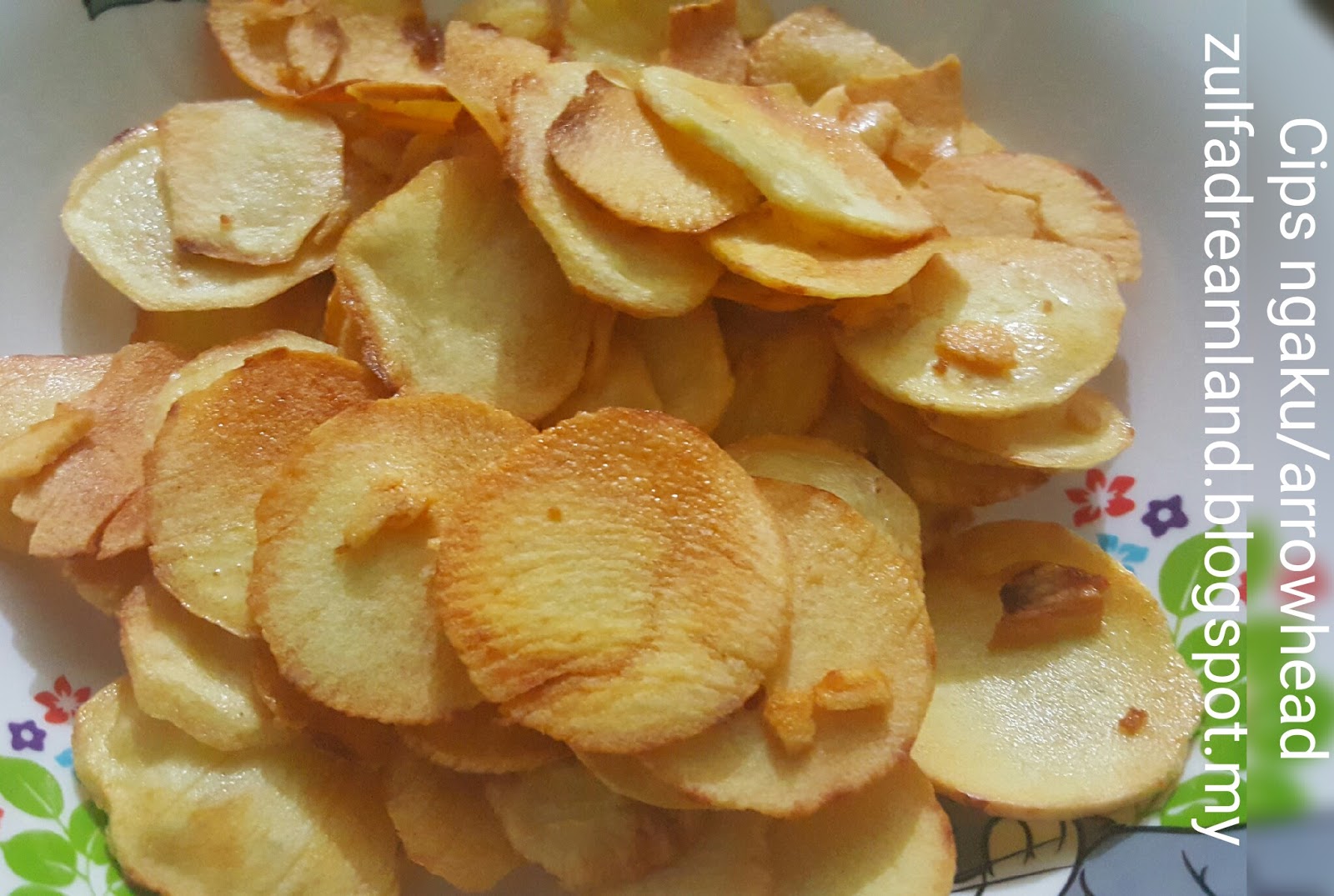 ZULFAZA LOVES COOKING: Ngaku aka arrowhead chips